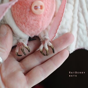 Halloween Bat, Stuffed Plush Bat Toy by Ratberry, Cute Pink Plushie Bat ...