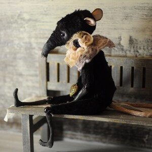 ADULT Black Boy Rat for Halloween Gift. Ratberry Creepy Cute Bjd Doll ...