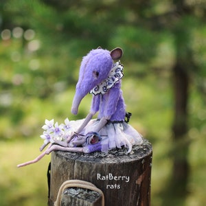 CUSTOM Lilac Rat Toy. Halloween Gift. Ratberry Creepy Doll Rat ...