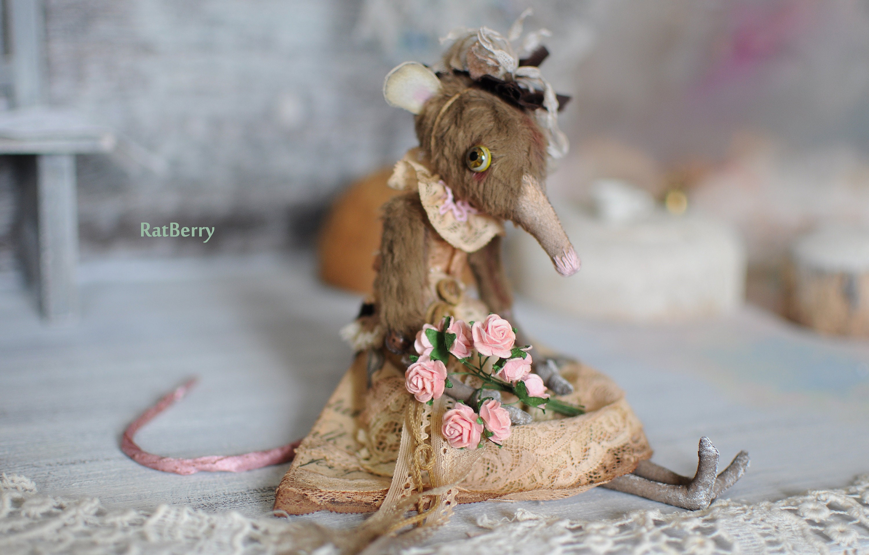 CUSTOM SET of Brown Rats by Ratberry. Poseable Creatures From Baby to ...
