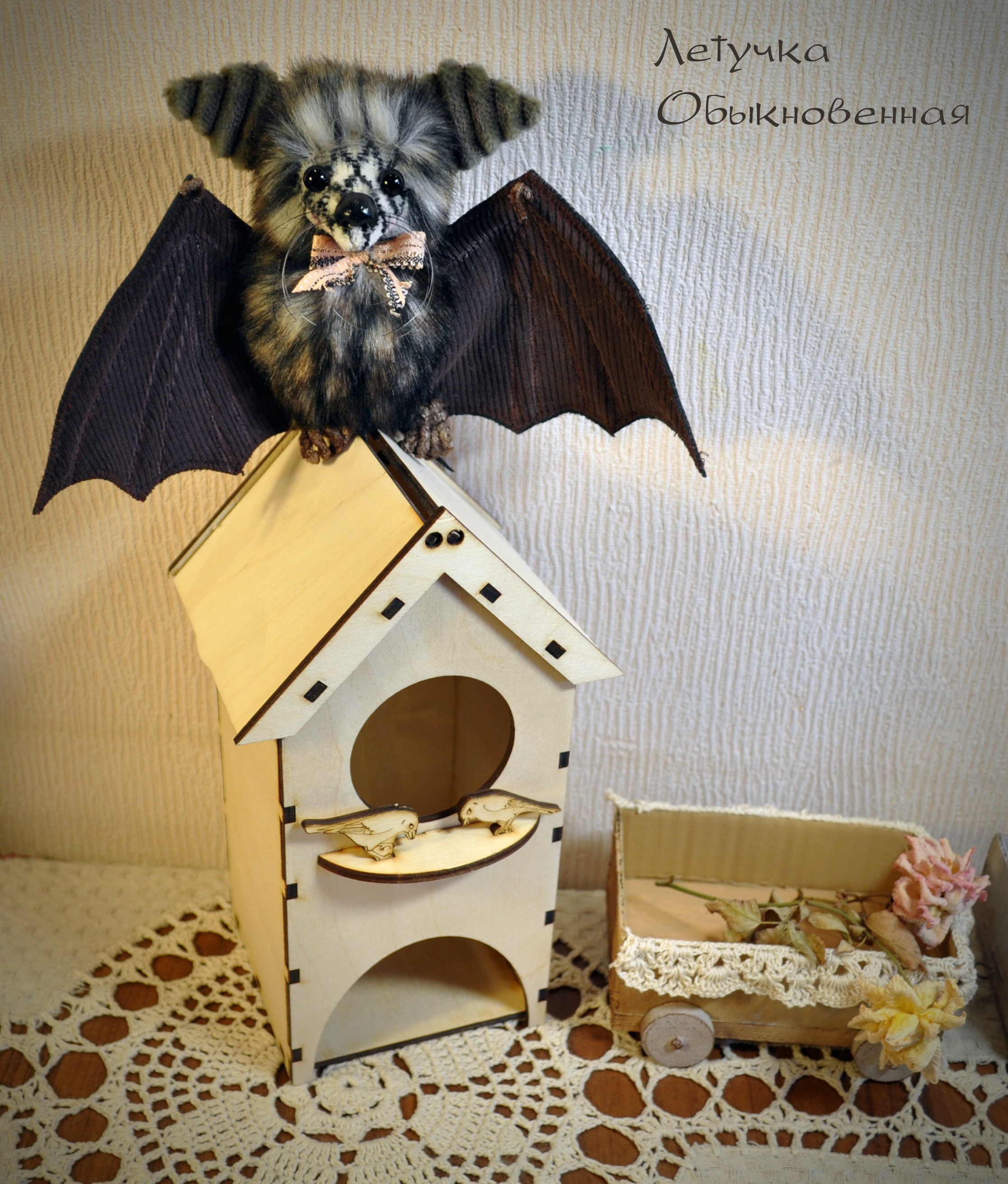 Handmade Plush Bat Toy: Poseable Halloween Decor by Ratberry - Etsy
