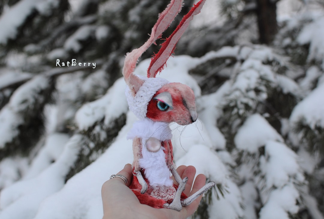 Red Bunny Doll by Ratberry. Creepy Cute Plush Rabbit Toy. Boy 7/9 - Etsy