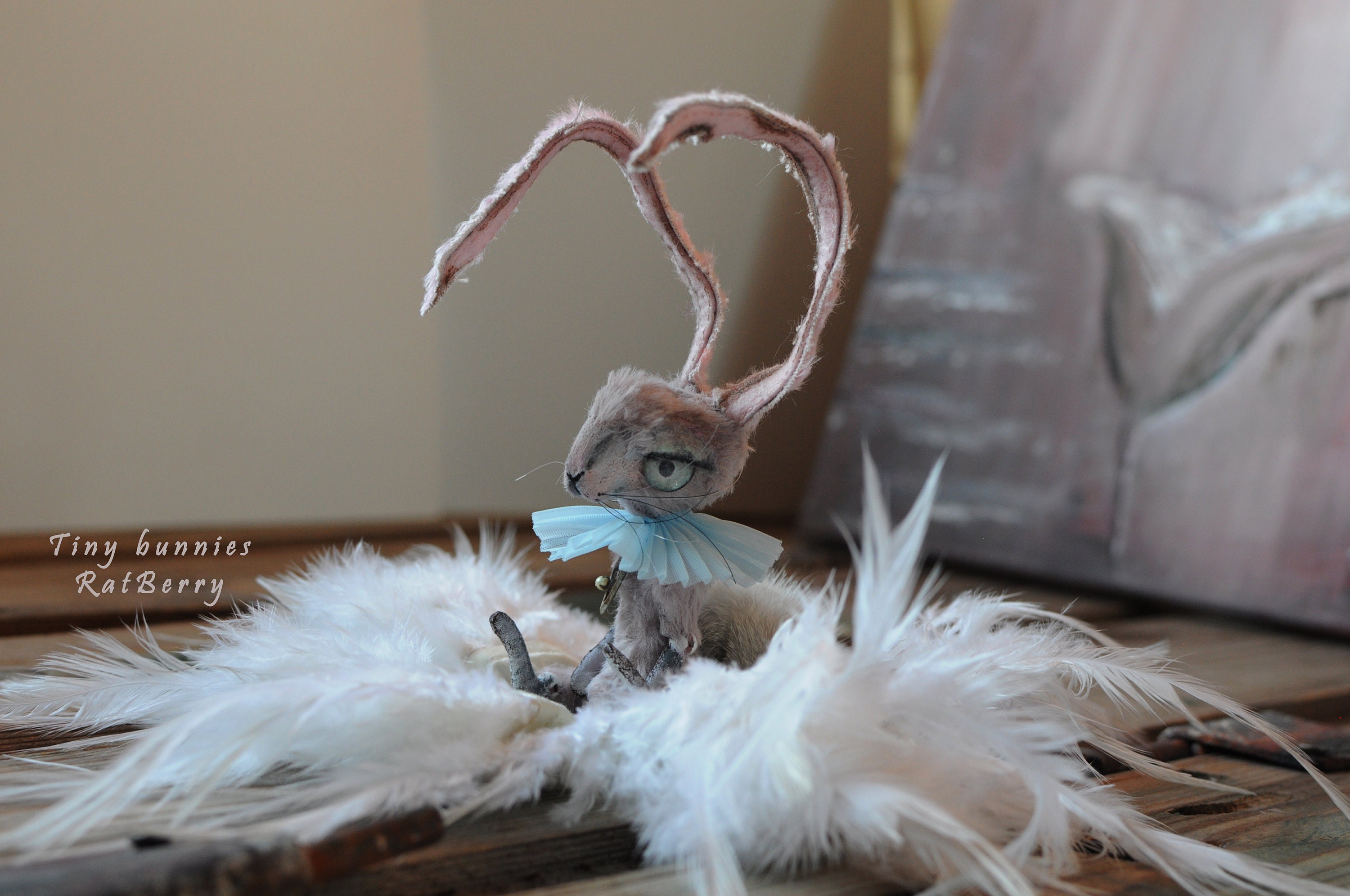 Custom Tiny Bunny Doll, Poseable Plush Rabbit Toy - Etsy