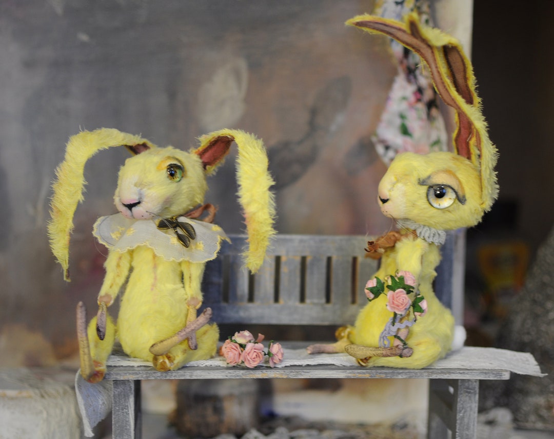 Yellow Bunny Doll by Ratberry. Creepy Cute Plush Rabbit Toy. Boy 7/9 - Etsy