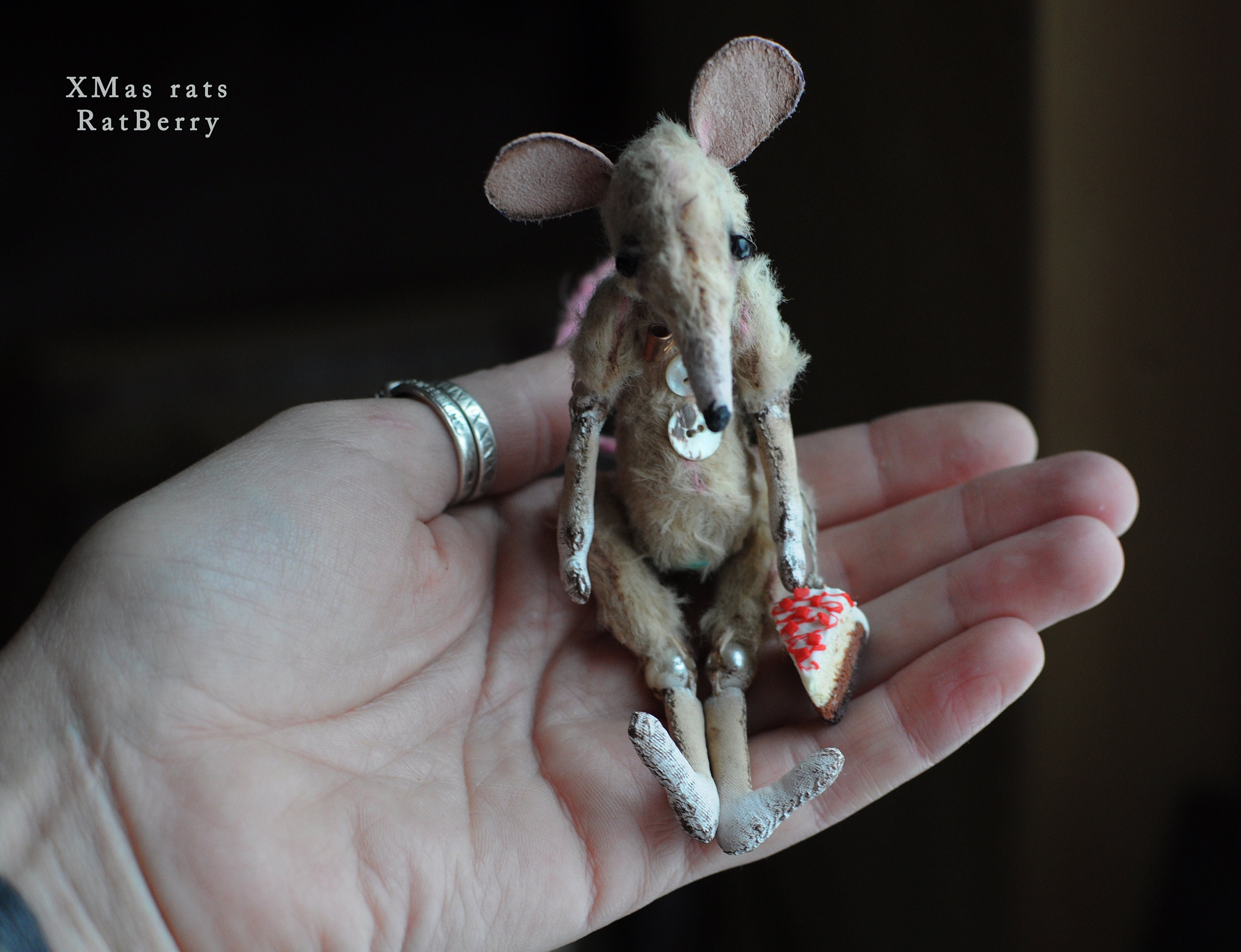 TINY Beige Boy Mouse. Bjd Stuffed Animals Rat by Ratberry. - Etsy