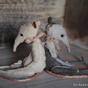 ADULT Mixed Boy Rat. Stuffed Toy Mouse. Halloween Art Doll. Ratberry ...