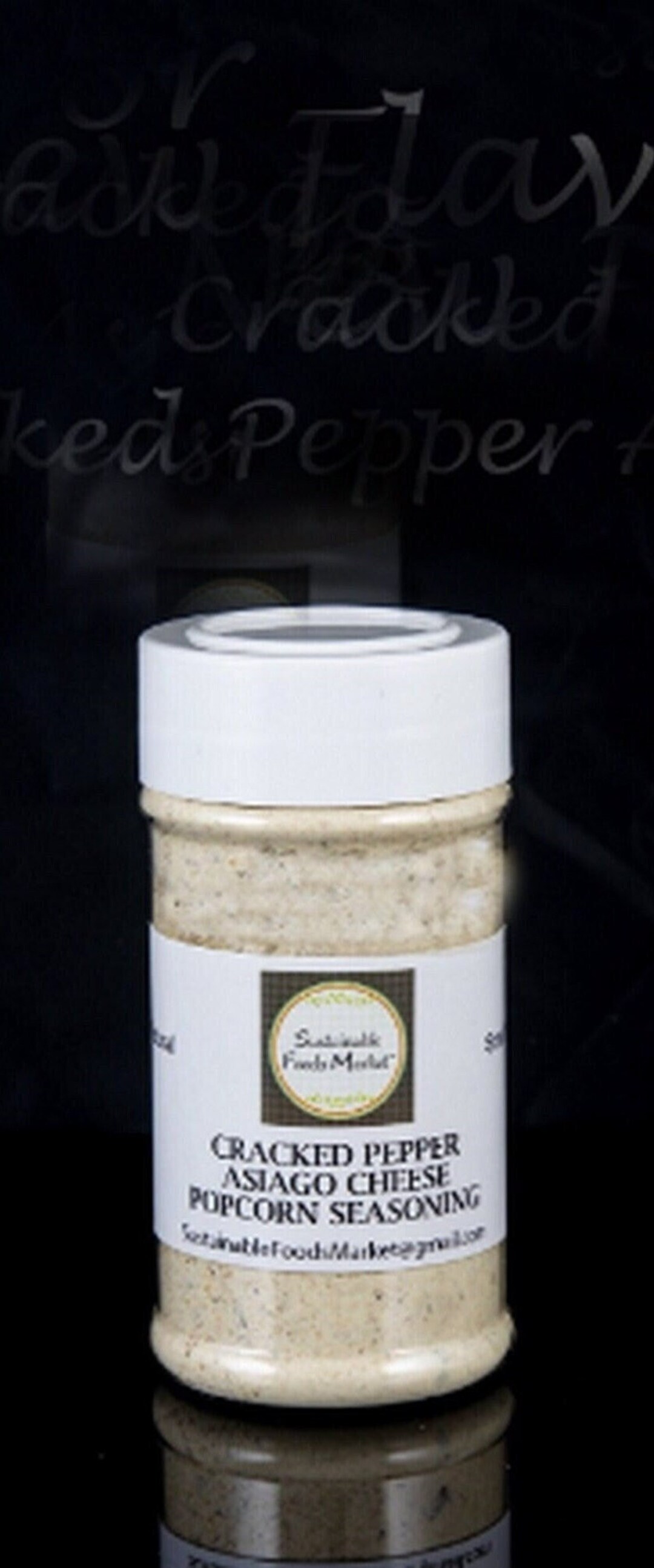 Cracked Pepper Asiago Popcorn Seasoning, Real Asiago Cheese Gourmet ...