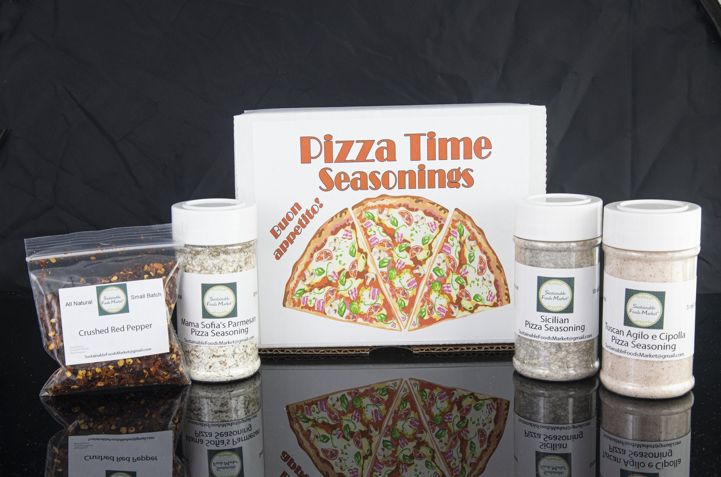 Pizza Time Gift Box Gourmet Italian Seasonings Gift for - Etsy