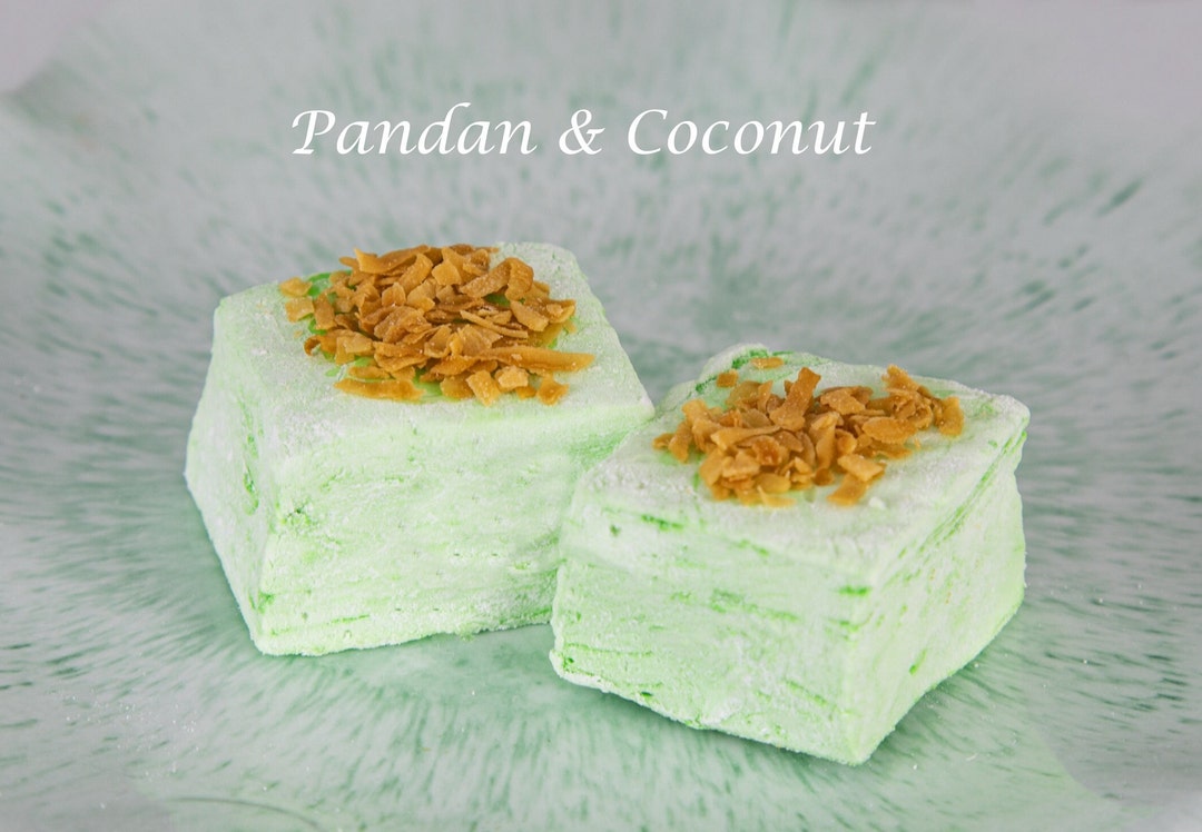 Pandan and Toasted Coconut Marshmallow, Gourmet Mallows, All Natural - Etsy