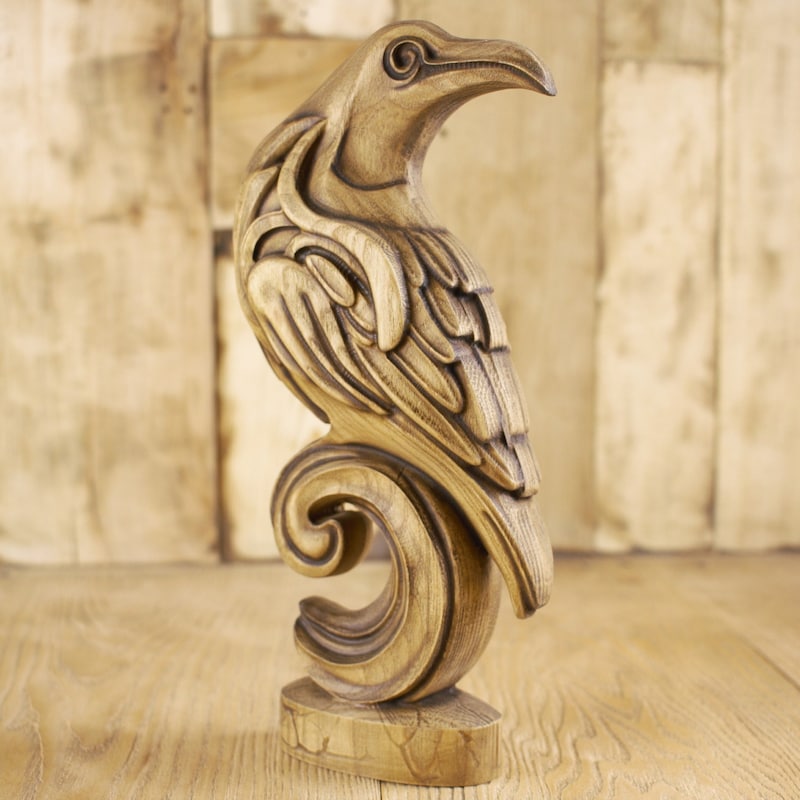 Raven Sculpture - Etsy