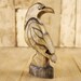 Wooden Crow Sculpture, Carved Crow, Crow Lover Gift, Artistic Bird ...
