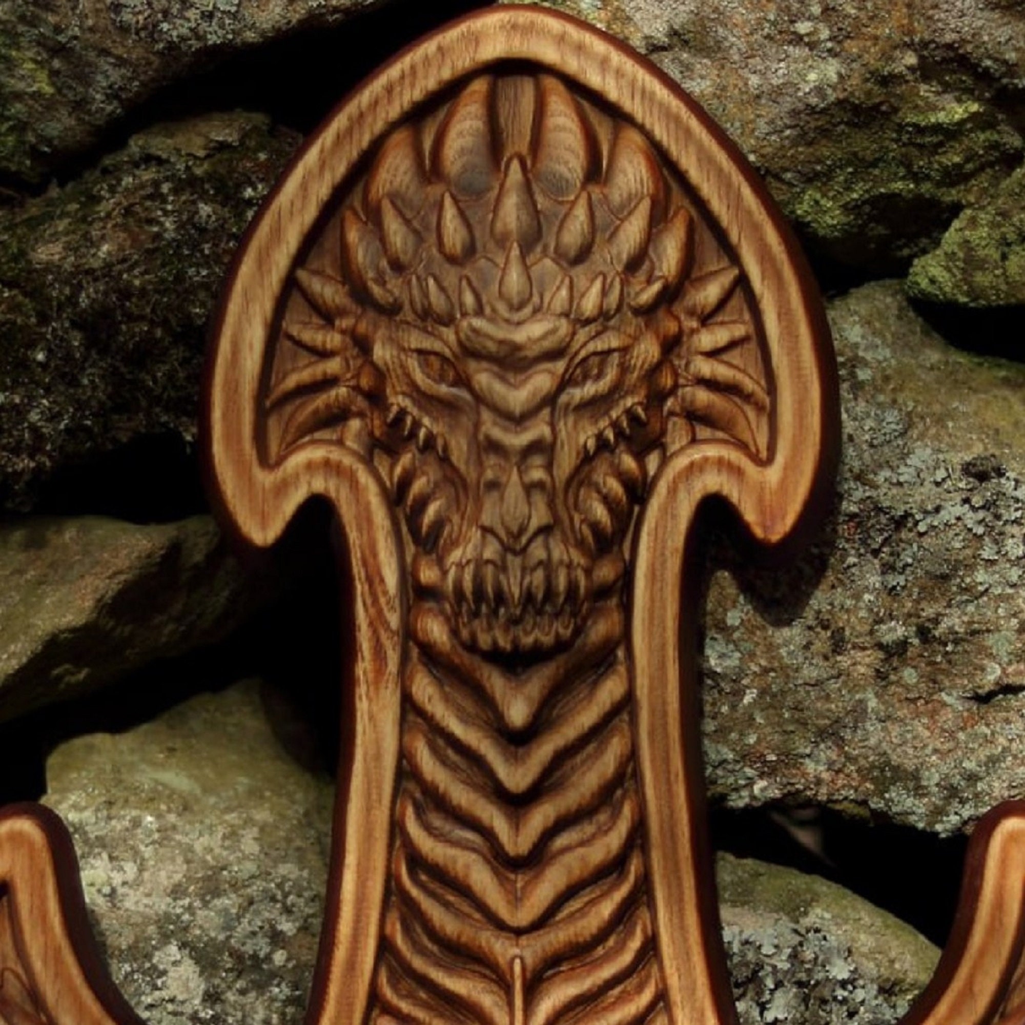 Mjolnir Hammer Thors Hammer Viking Hammer Wood Carving - Etsy
