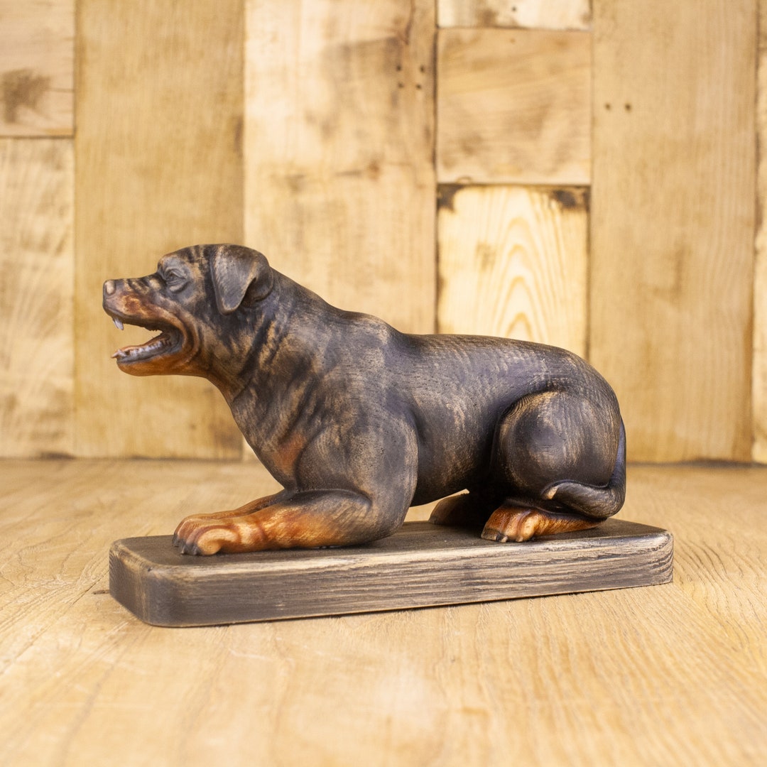 Rottweiler Statue Rottweiler Art Rottweiler Gift Garden Dog Statue ...