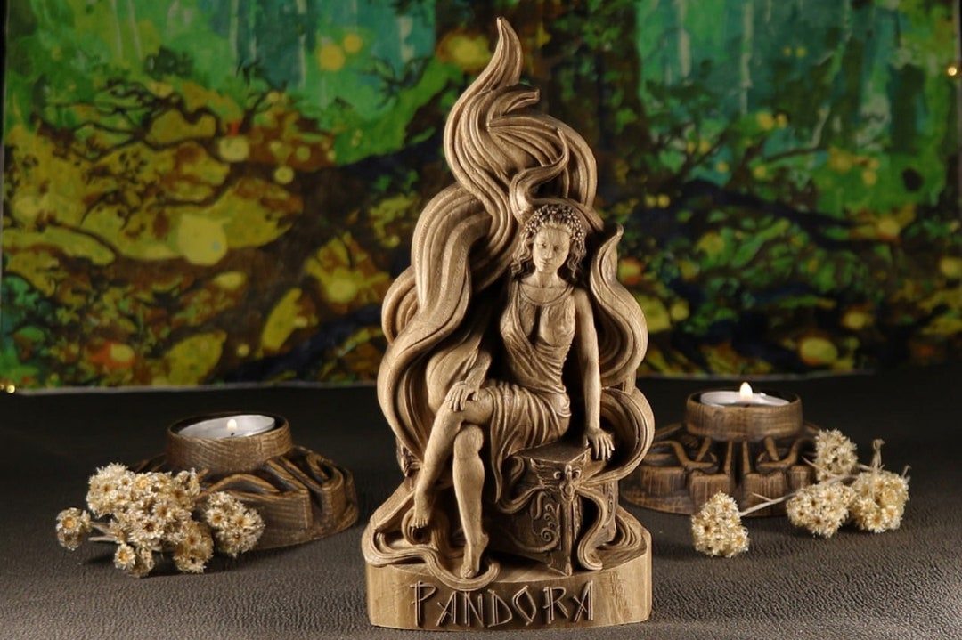 Greek God Greek Goddess Pandora's Box Pandora Statue Greek Sculpture ...