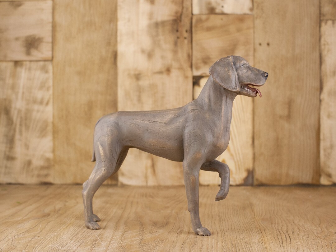 Weimaraner Sculpture Weimaraner Dog Weimaraner Figurine Dog Carving ...