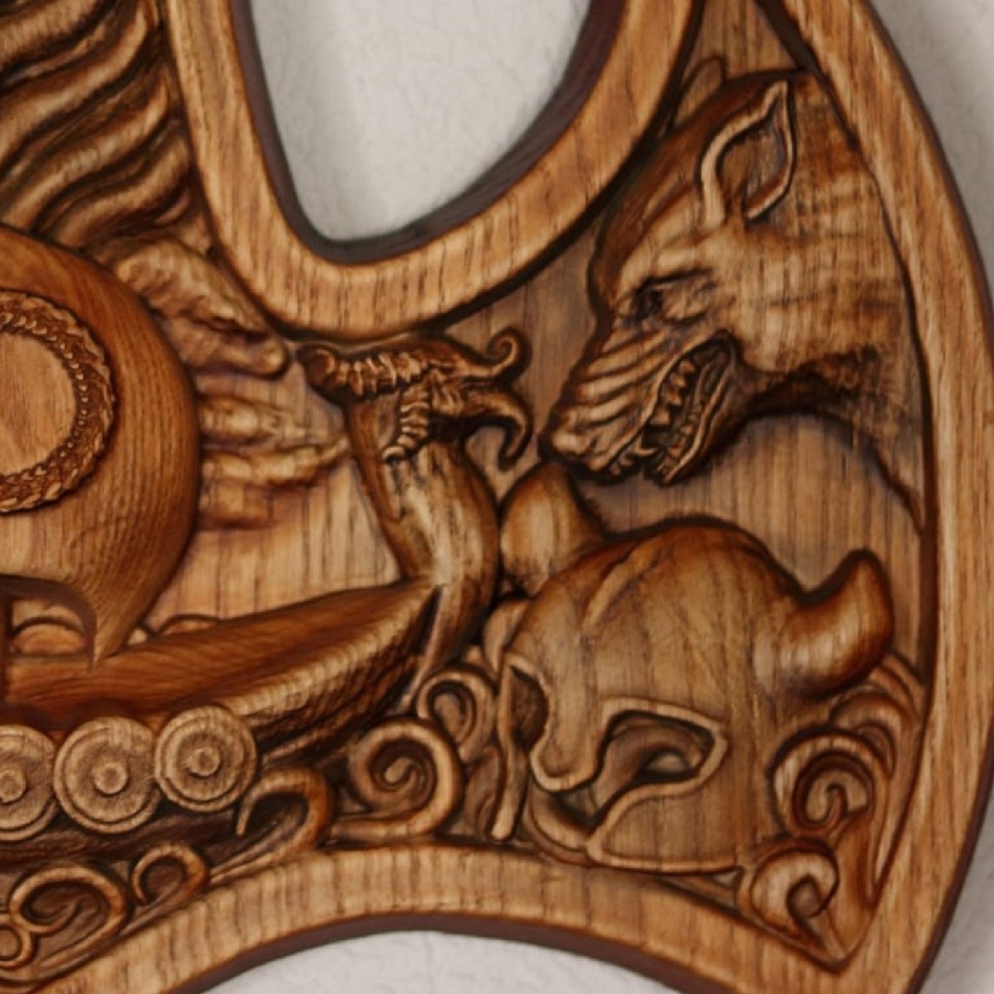 Mjolnir Hammer Thors Hammer Viking Hammer Wood Carving - Etsy