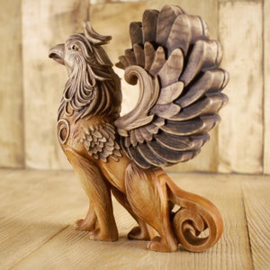 Griffin Sculpture, Colored Griffin Statue, Collectible Griffin Figurine ...