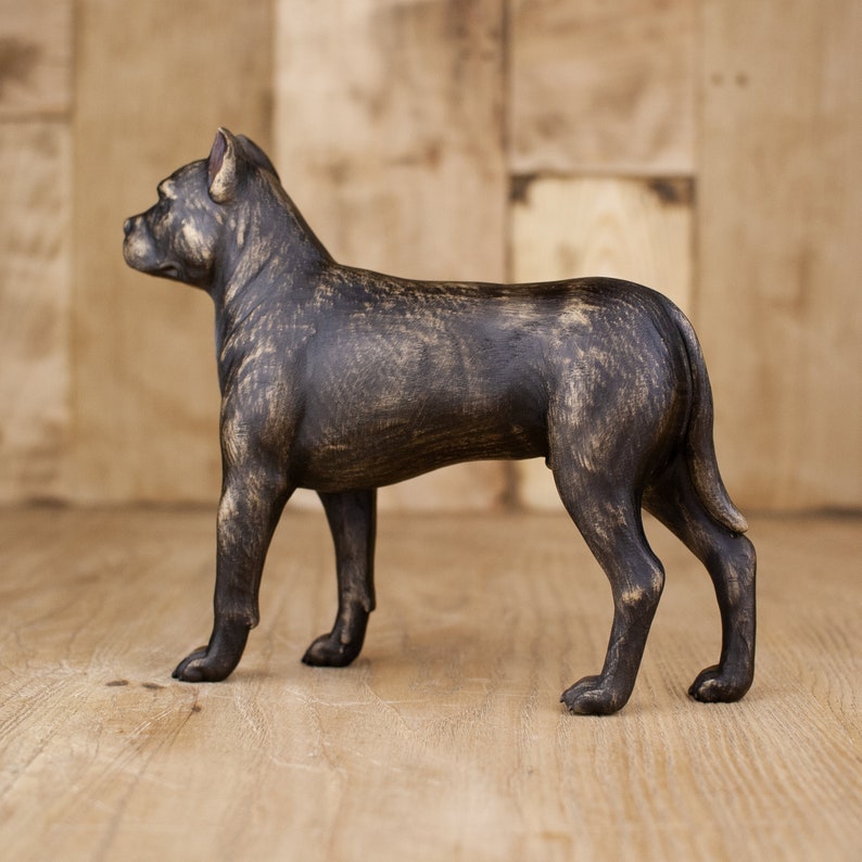 Pitbull Statue, Dog Statue American Pitbull Pitbull Terrier, Wooden ...