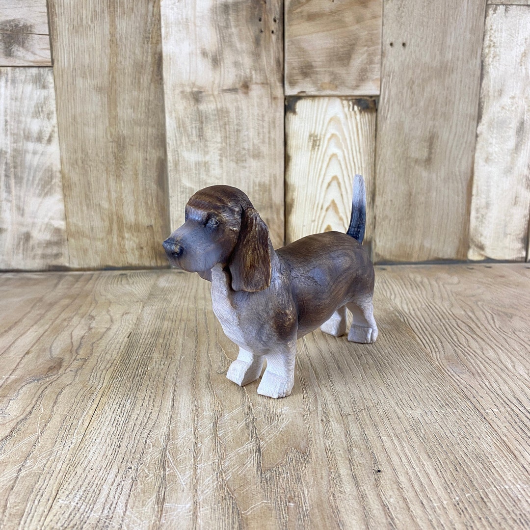 Basset Hound Basset Hound Gift Basset Hound Statue Dog Figurine Mini ...