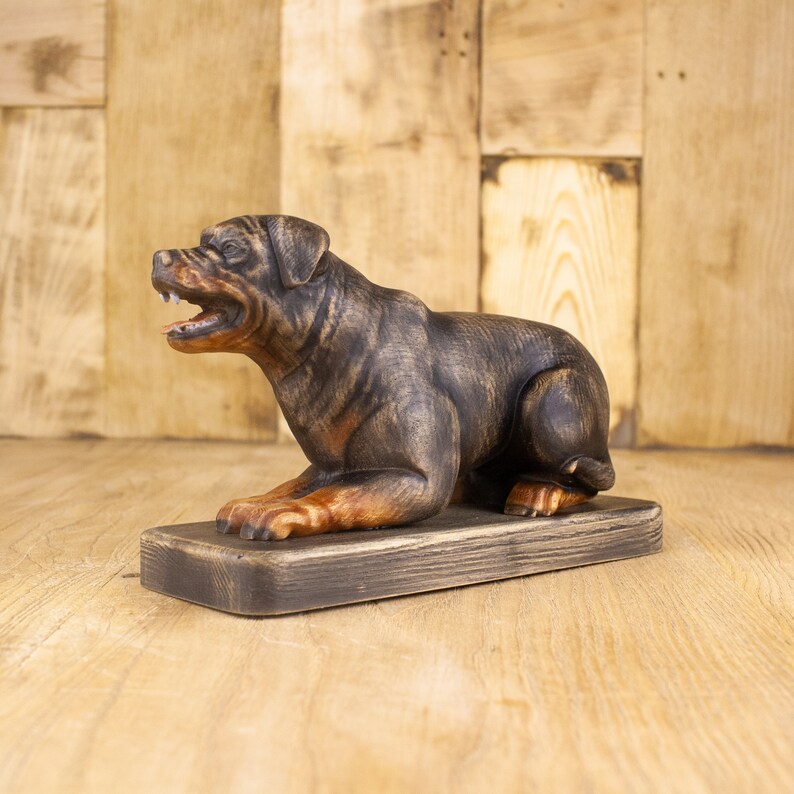 Rottweiler Statue Rottweiler Art Rottweiler Gift Garden Dog Statue ...