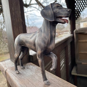 Weimaraner Statue ,weimaraner Figurine Dog Wood Carving Weimaraner ...