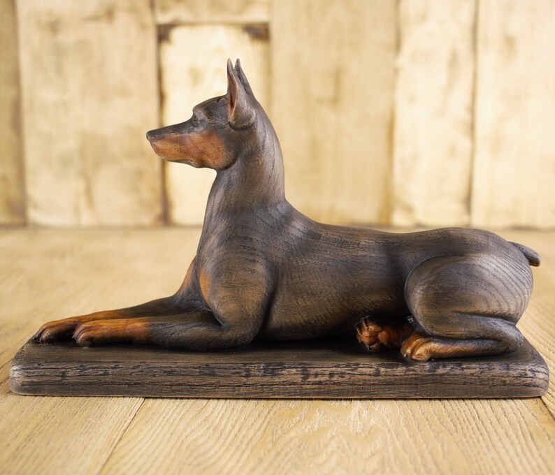 Doberman Sculpture Dog Statue Realistic Dog Doberman Art - Etsy