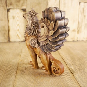 Griffin Sculpture, Colored Griffin Statue, Collectible Griffin Figurine ...