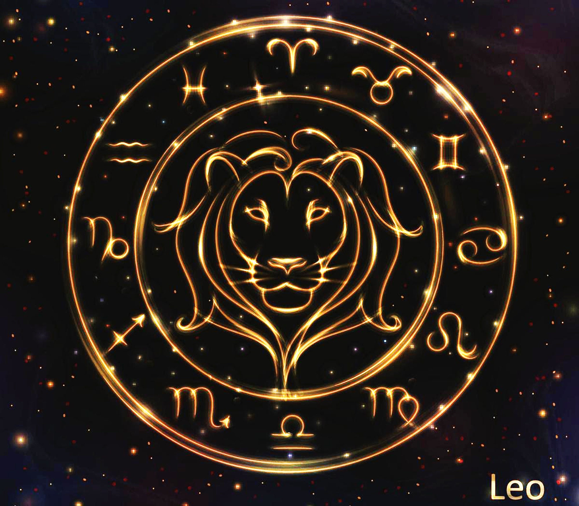 Leo the Lion Astrological Zodiac Sign Custom Hand-made | Etsy