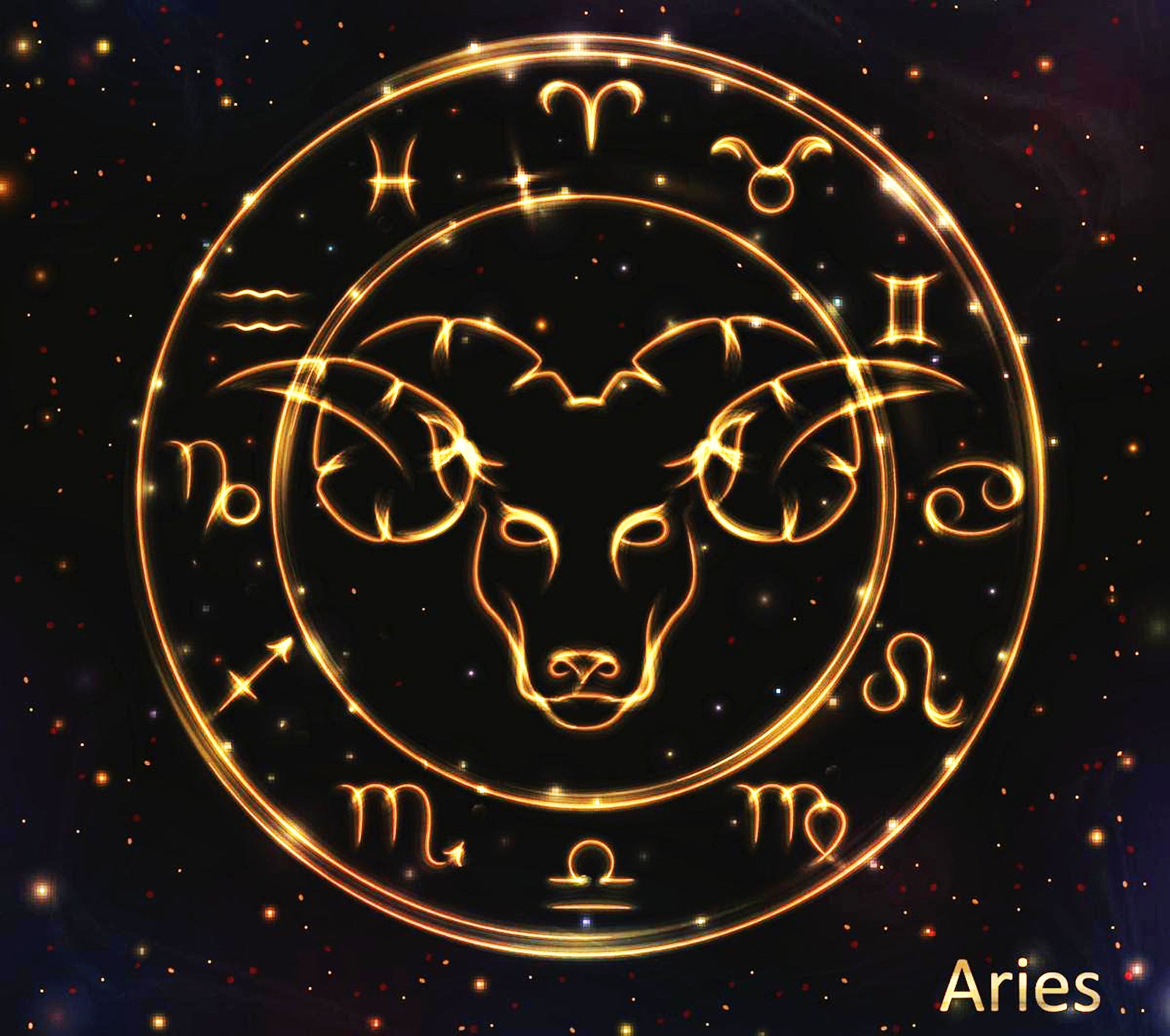 Aries the Ram Astrological Zodiac Sign Custom Hand-made | Etsy