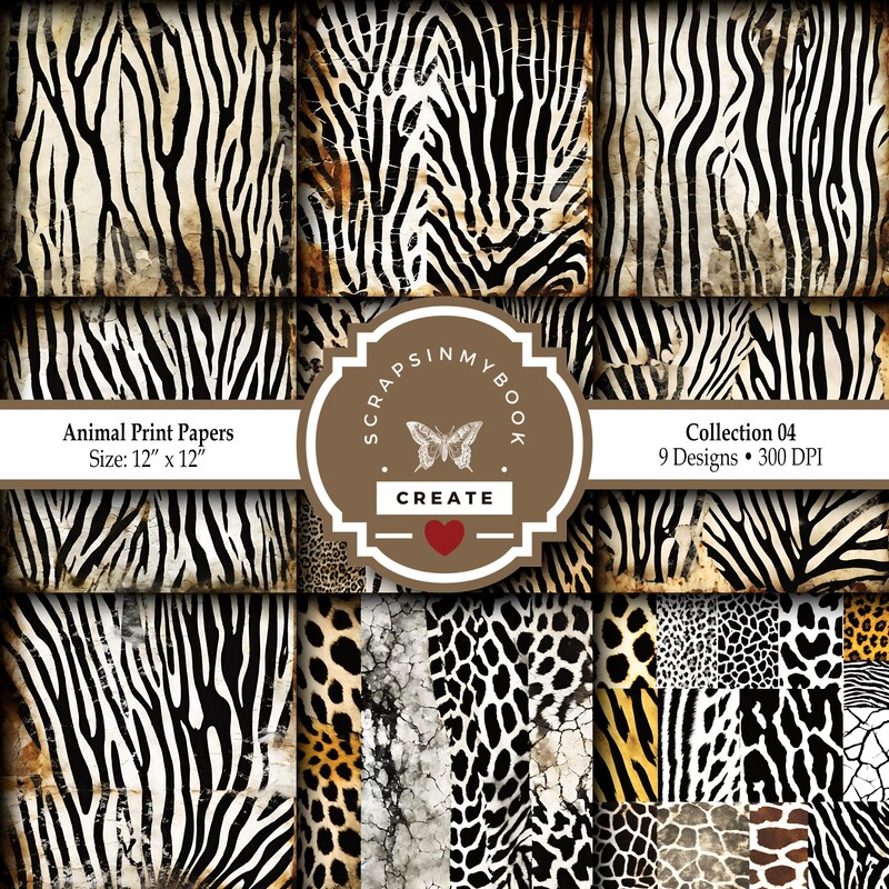 Animal Print Papers - Etsy