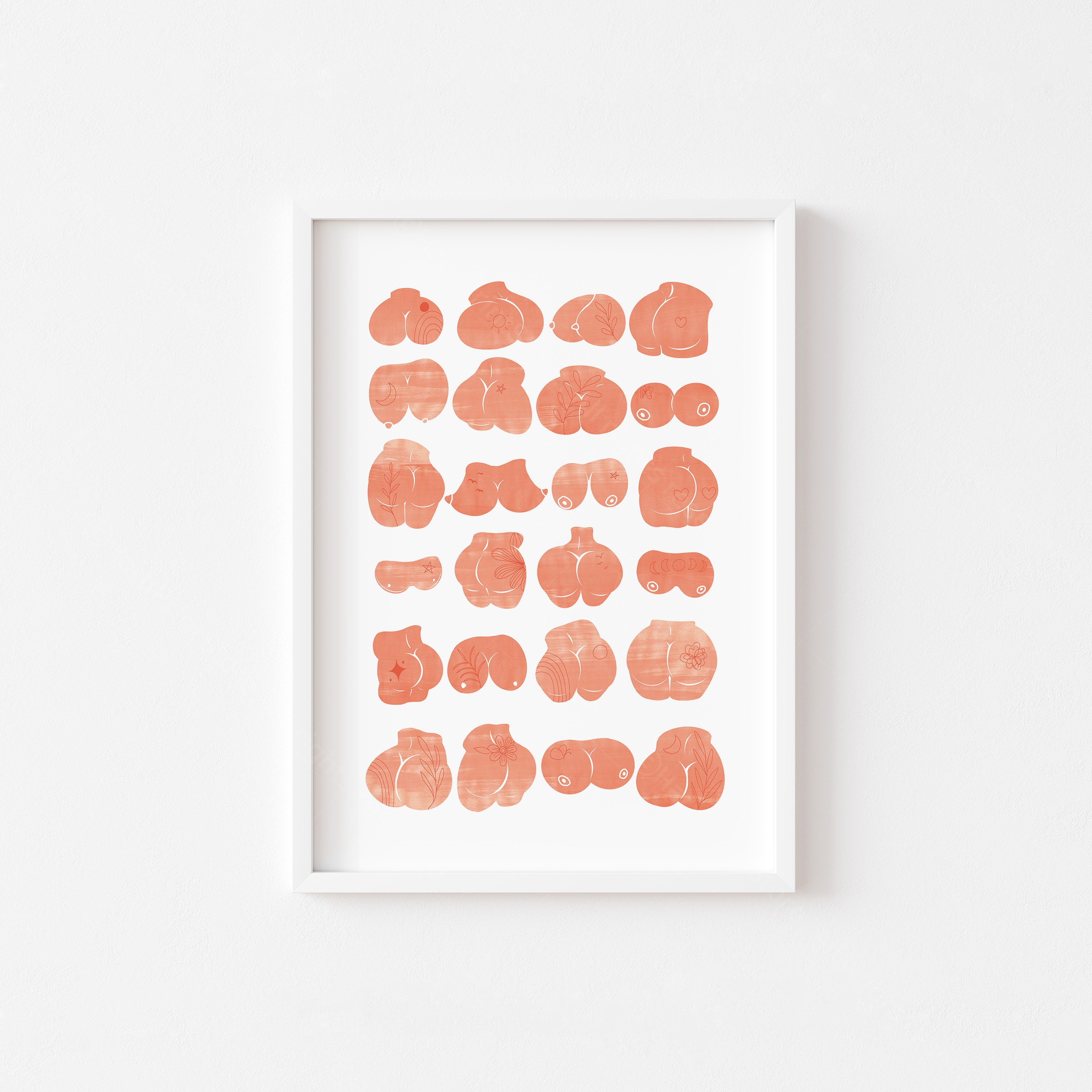 Art & Collectibles Prints Nice Bum Body Positive Art Print,Butts wall ...