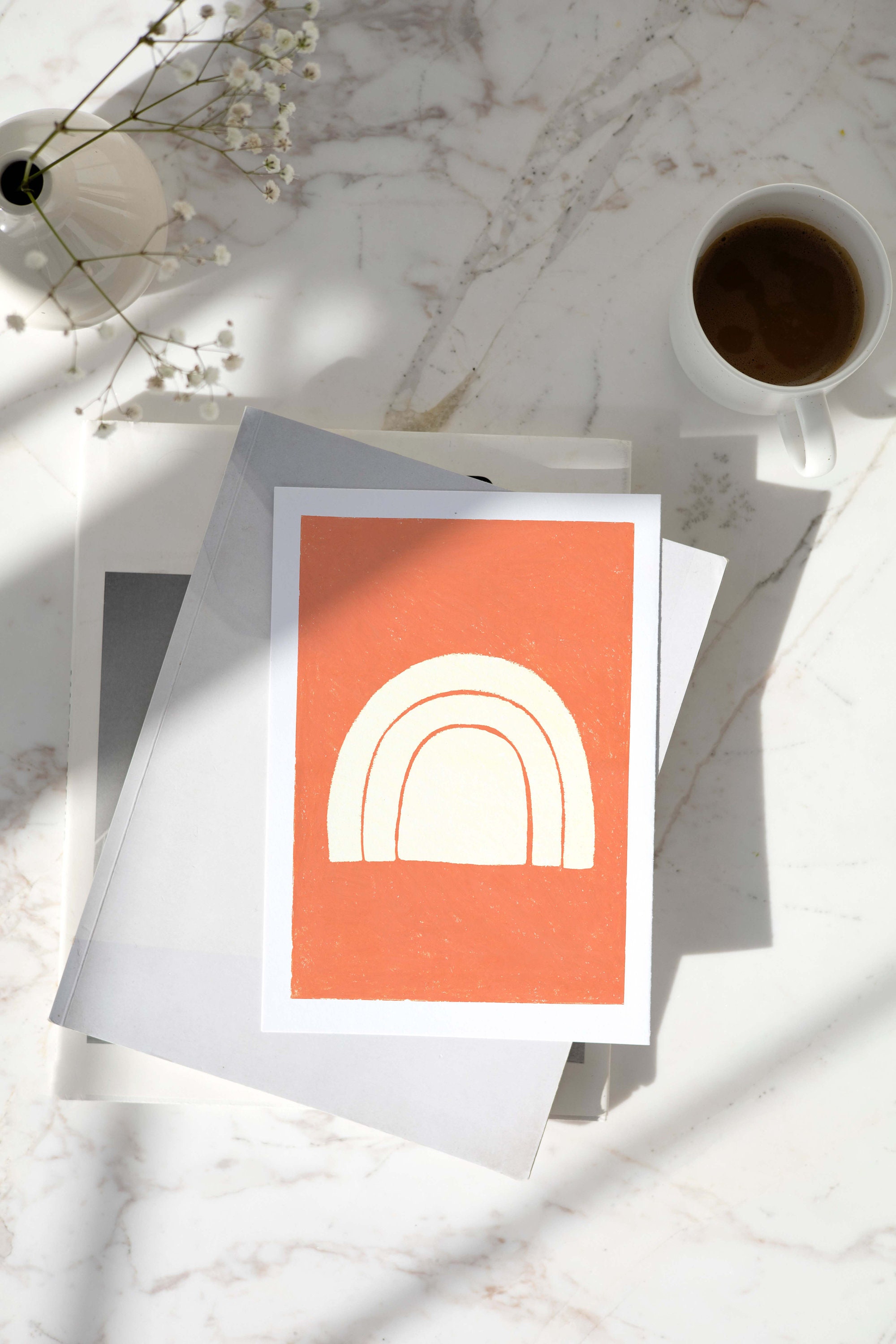 Boho Rainbow Nursery Printable Wall Art,mid Century Print,boho Home ...