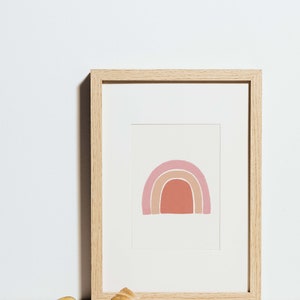 Boho Rainbow Nursery Printable Wall Art,mid Century Print,boho Home ...