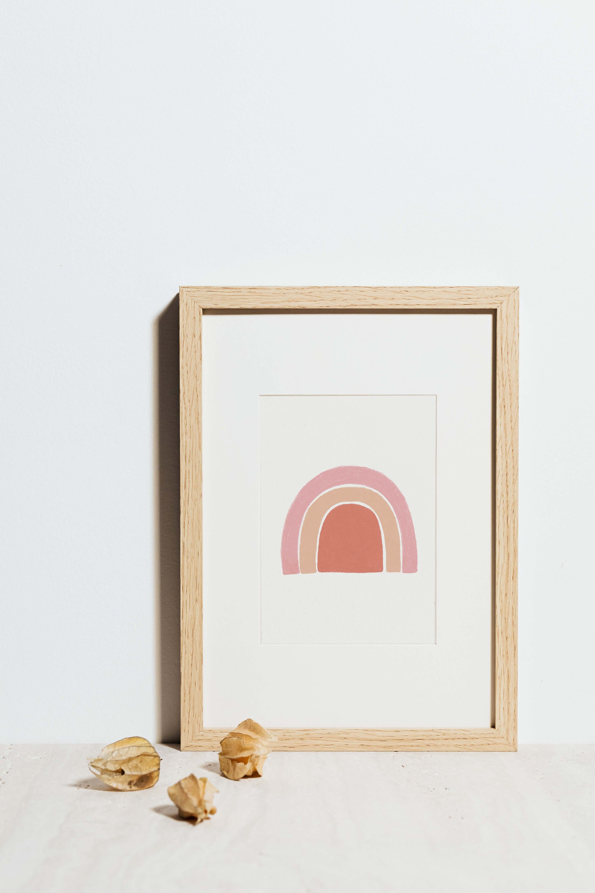 Boho Rainbow Nursery Printable Wall Art,mid Century Print,boho Home ...