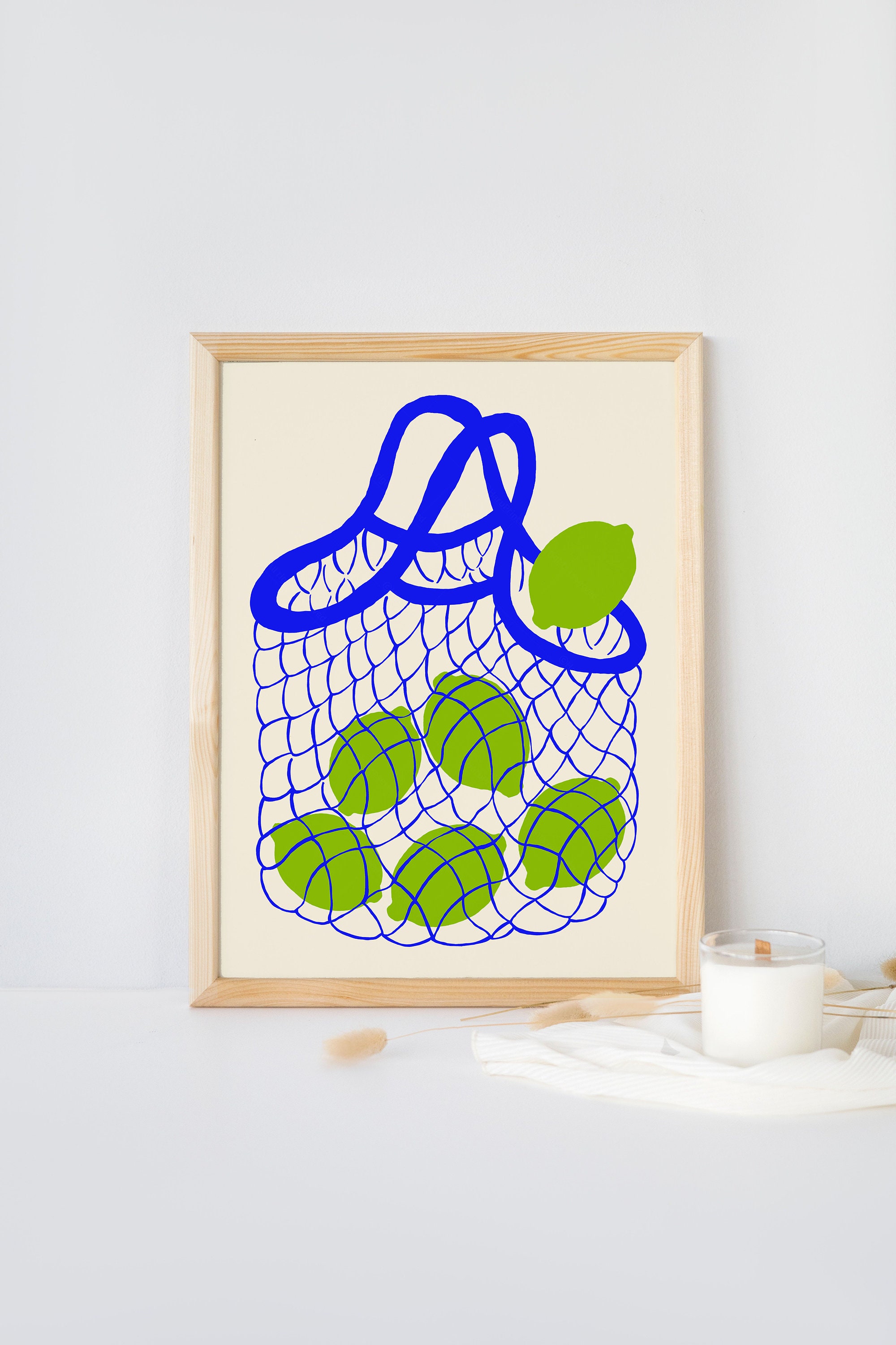Lime Print,fruit Market Lime Art Print, Kitchen Wall Art, Lime ...
