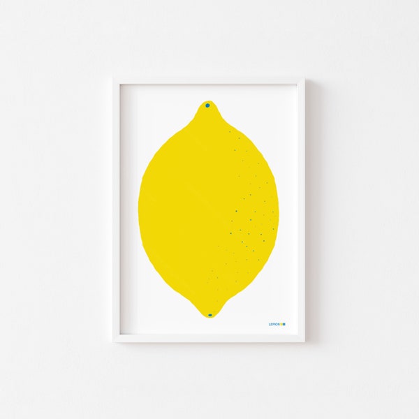 Lemon Print - Etsy