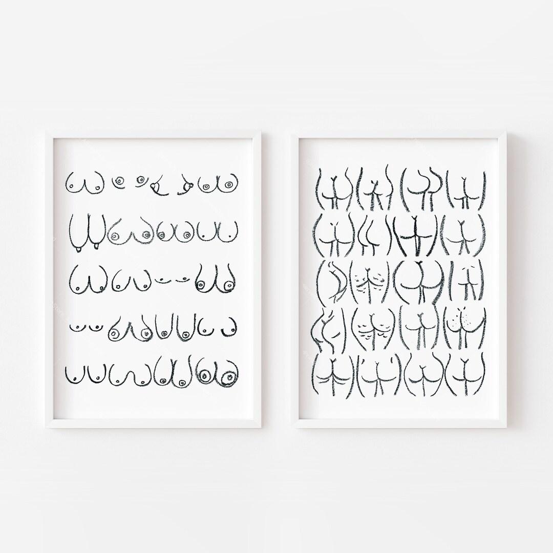 Nice Bum Body Positive Art Print Butts Wall Art Body Positive Bum And