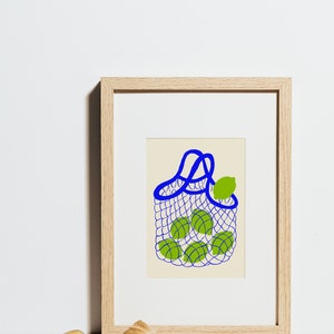 Lime Print,fruit Market Lime Art Print, Kitchen Wall Art, Lime ...
