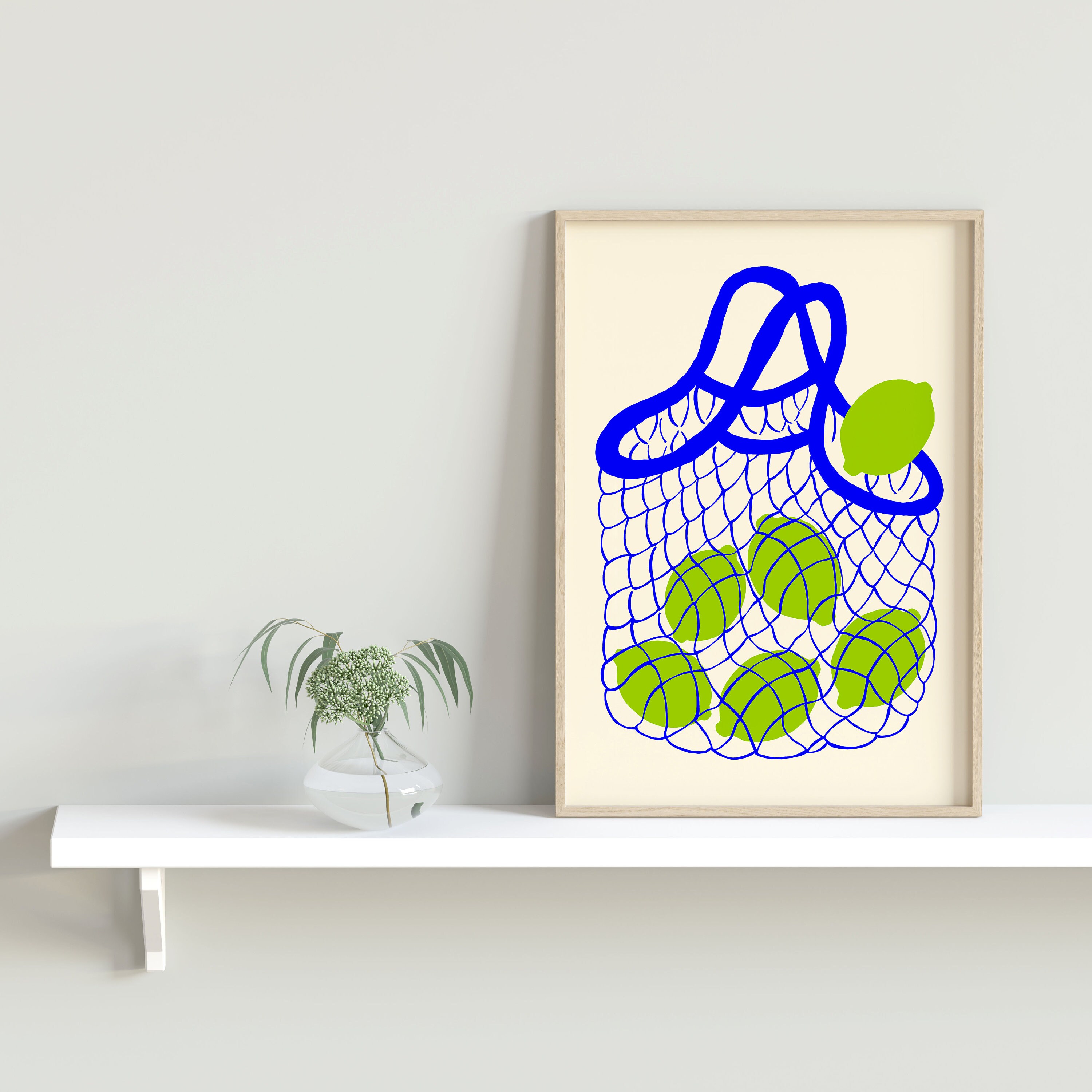 Lime Print,fruit Market Lime Art Print, Kitchen Wall Art, Lime ...