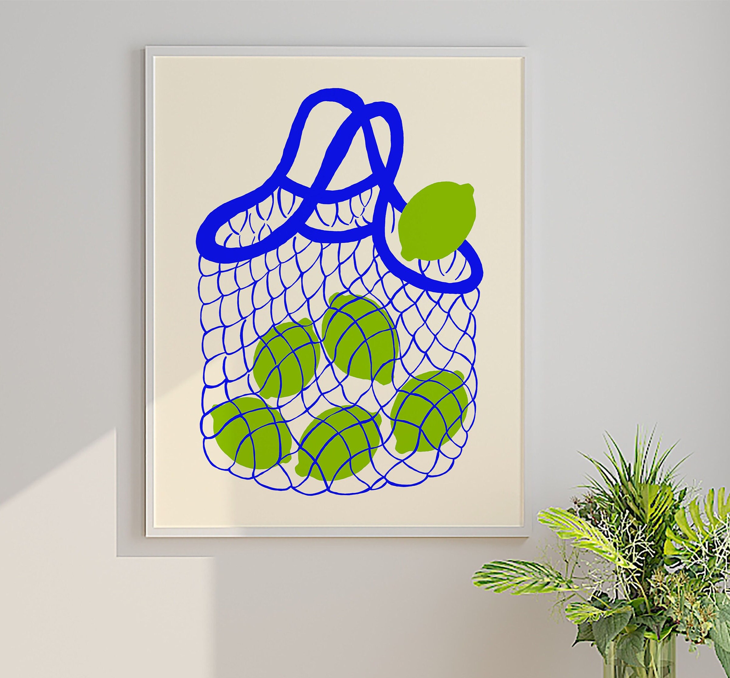 Lime Print,fruit Market Lime Art Print, Kitchen Wall Art, Lime ...