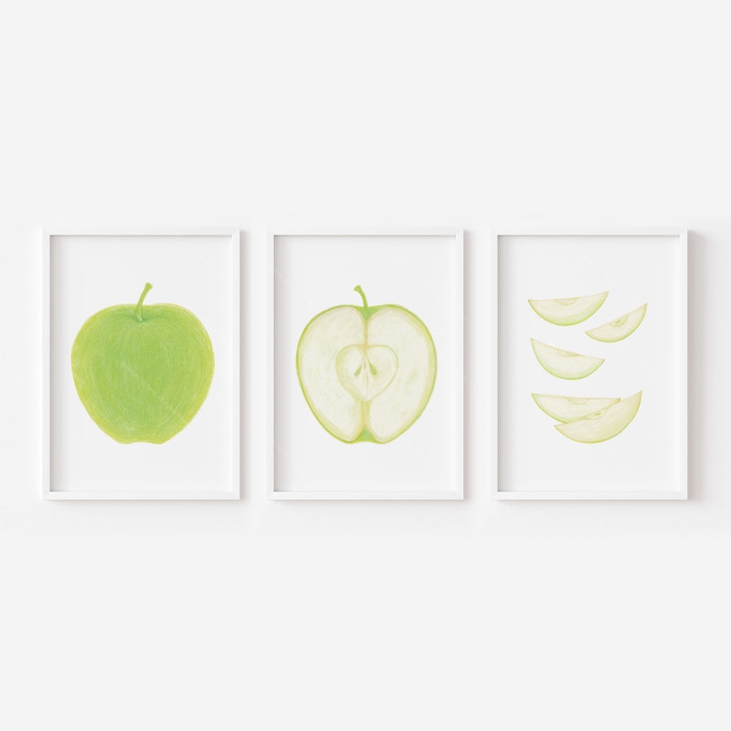 Apple Print - Etsy