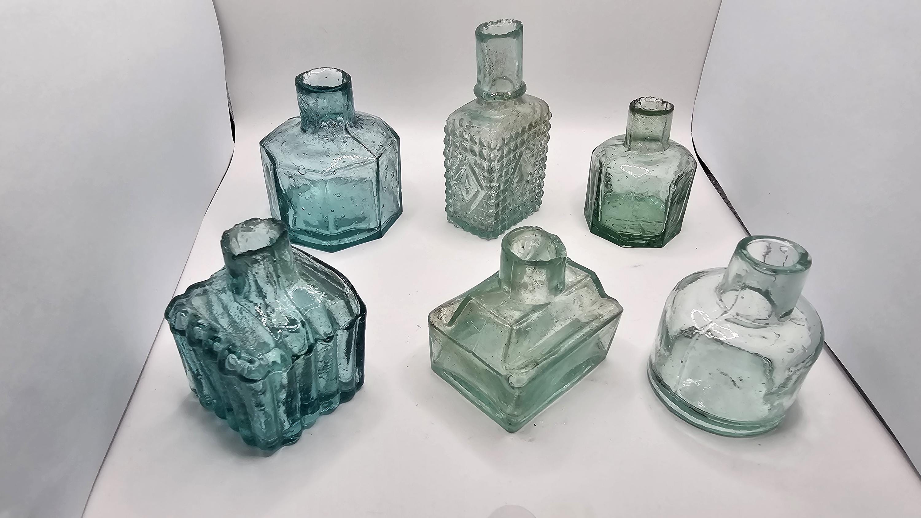 Victorian Ink Pot | 1890's | Glass Inkwell | Antique Writing Pen Pot ...