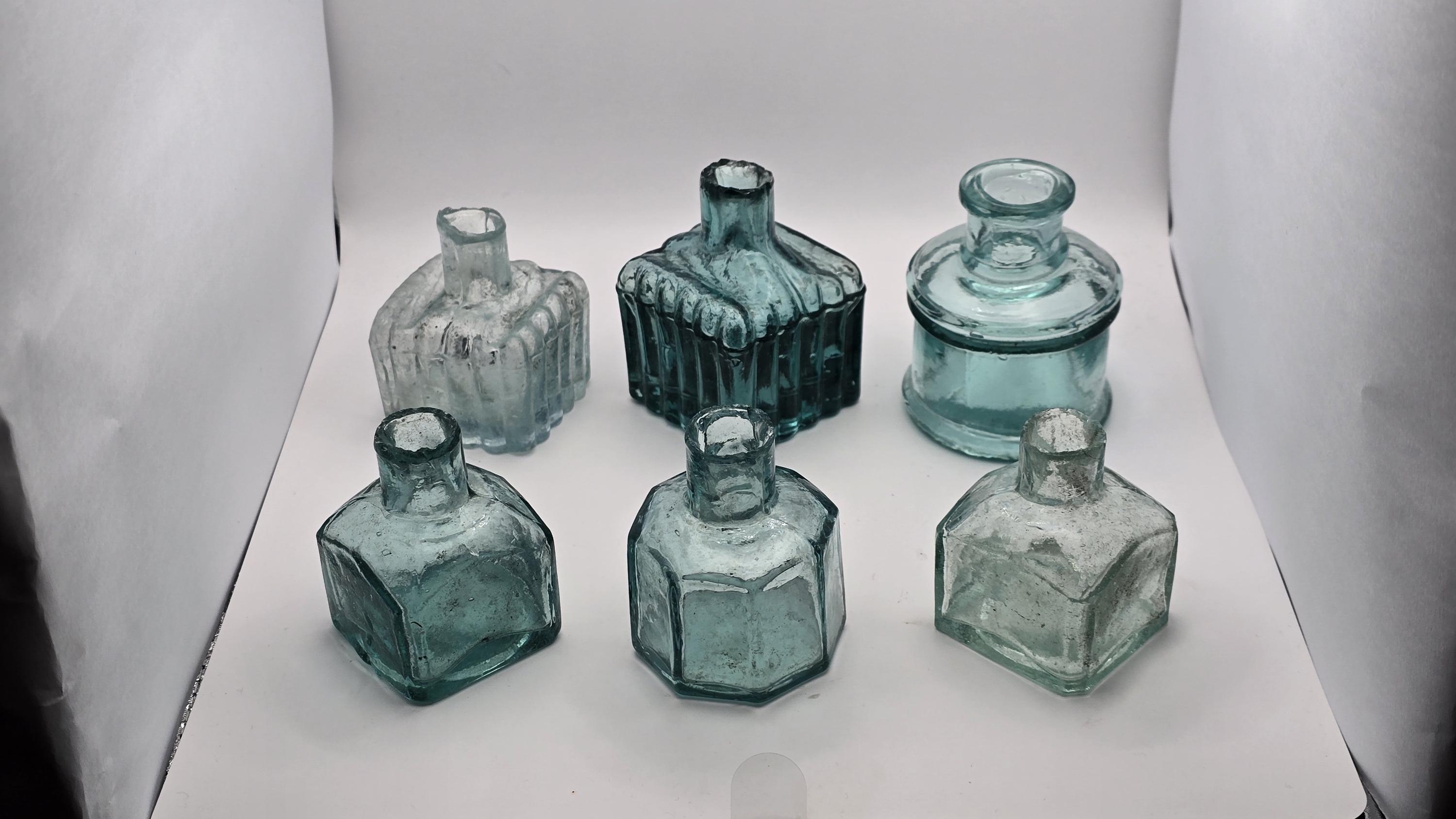 Victorian Ink Pot | 1890's | Glass Inkwell | Antique Writing Pen Pot ...