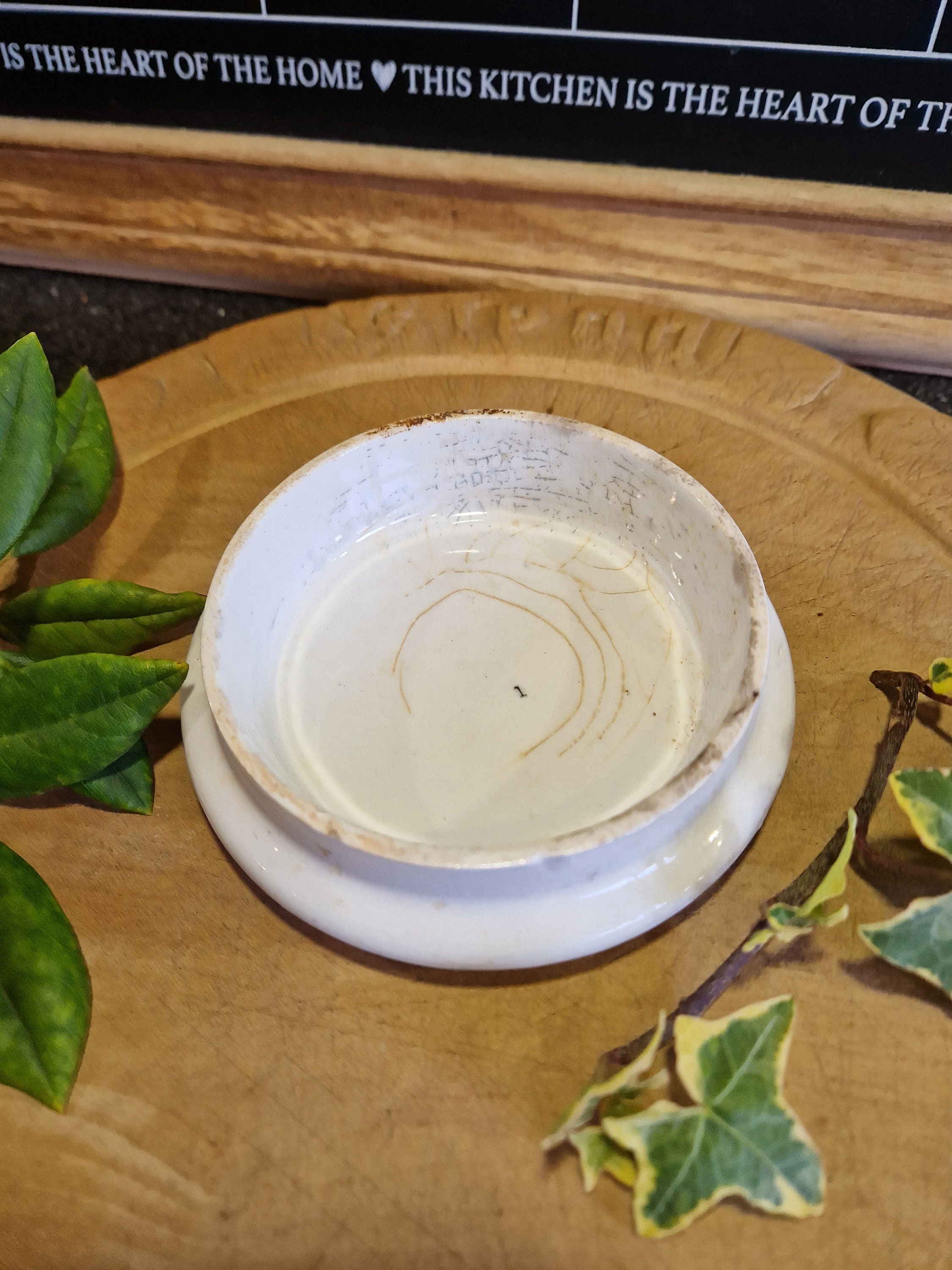 Vintage Victorian Pot Lid | 1890 | Anchovy Paste Lid | Antique ...