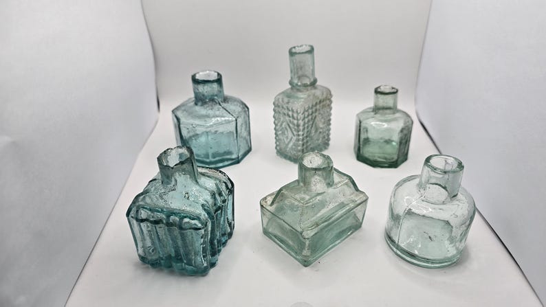 Victorian Ink Pot | 1890's | Glass Inkwell | Antique Writing Pen Pot ...