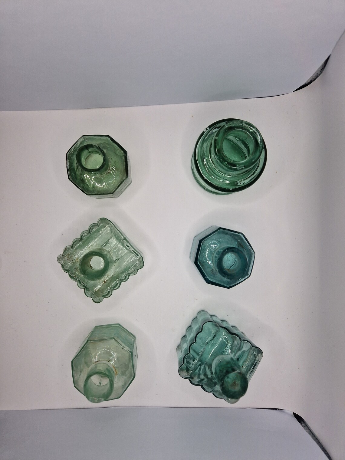 Victorian Ink Pot 1890's Glass Inkwell Antique Writing Pen Pot Vintage ...