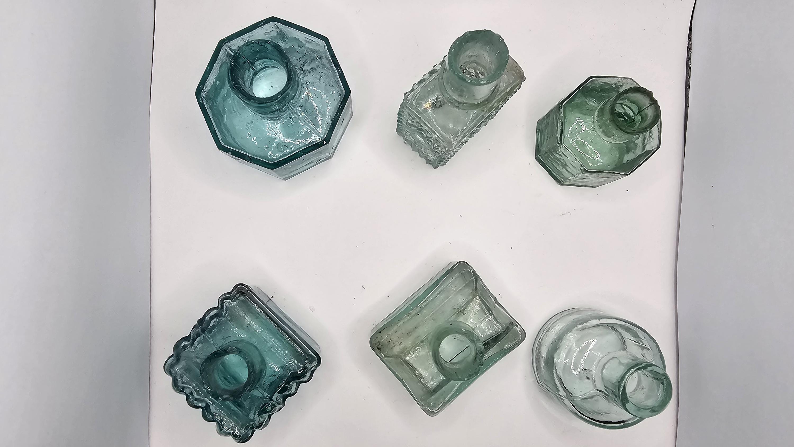 Victorian Ink Pot | 1890's | Glass Inkwell | Antique Writing Pen Pot ...