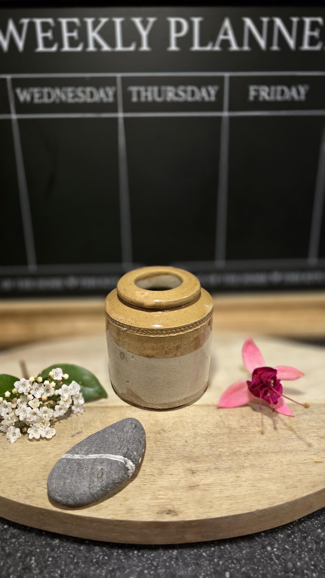 Vintage Stoneware Jam Pot off White Ironstone Marmalade Jar With Cork ...