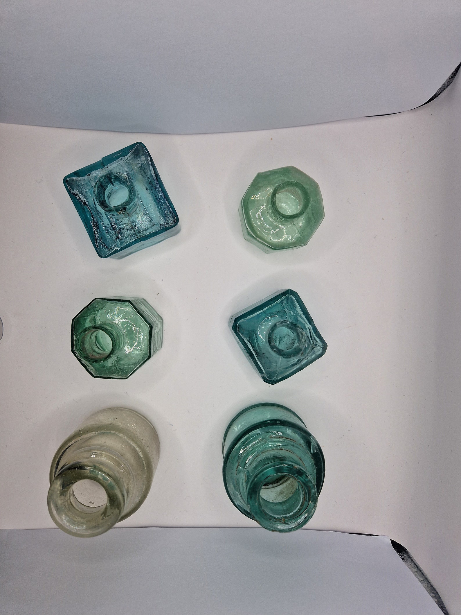 Victorian Ink Pot 1890's Glass Inkwell Antique Writing Pen Pot Vintage ...