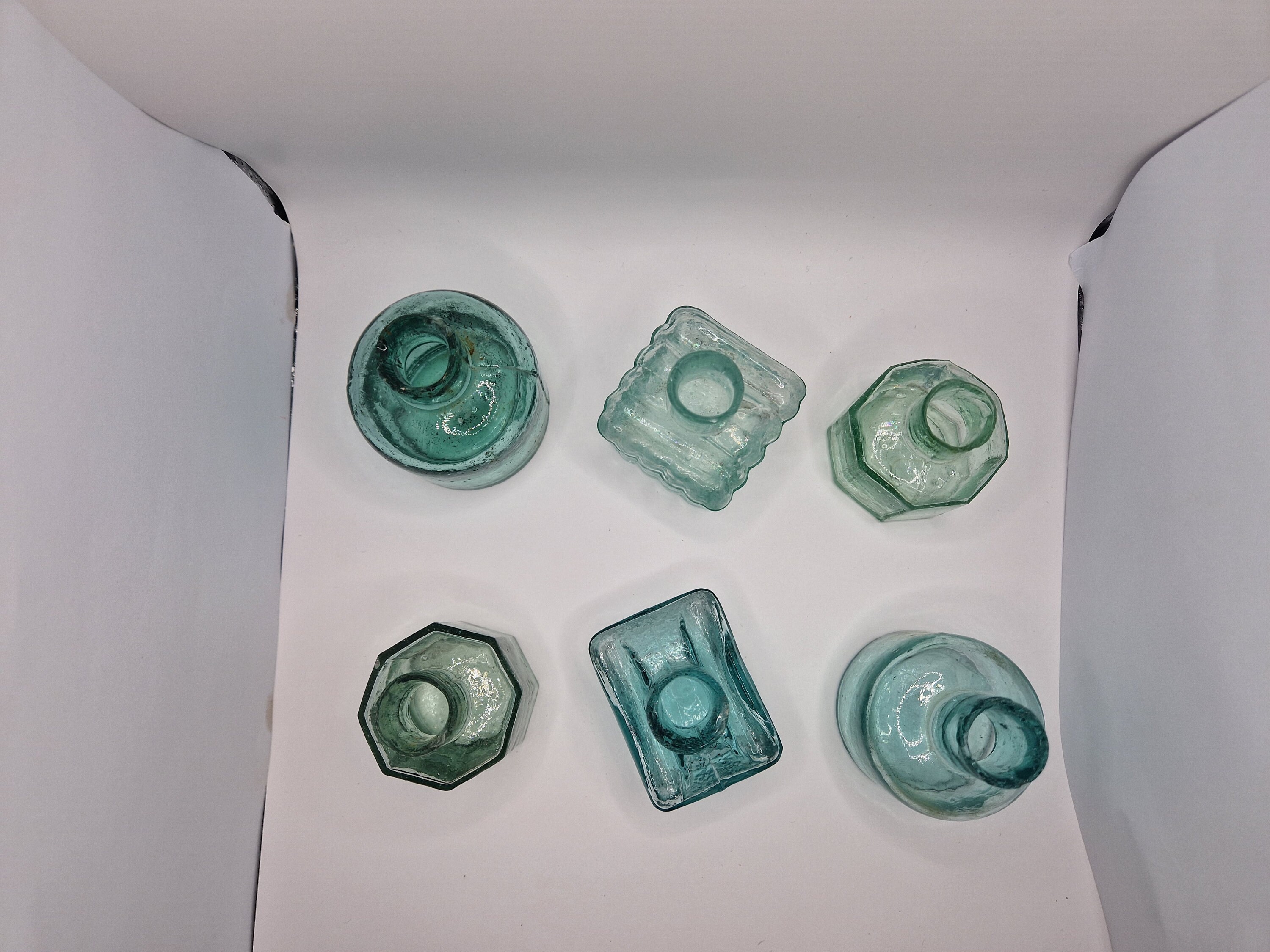 Victorian Ink Pot 1890's Glass Inkwell Antique Writing Pen Pot Vintage ...